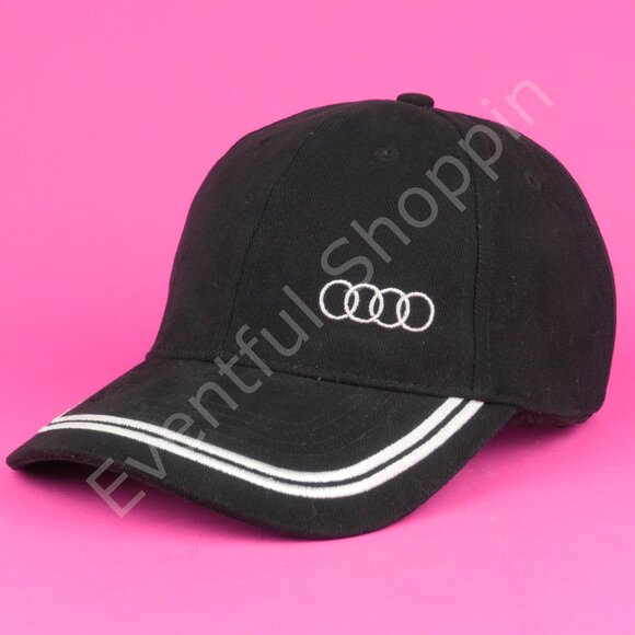 Audi | Accessories | Audi Quattro Adjustable Curved Bill Baseball Cap ...